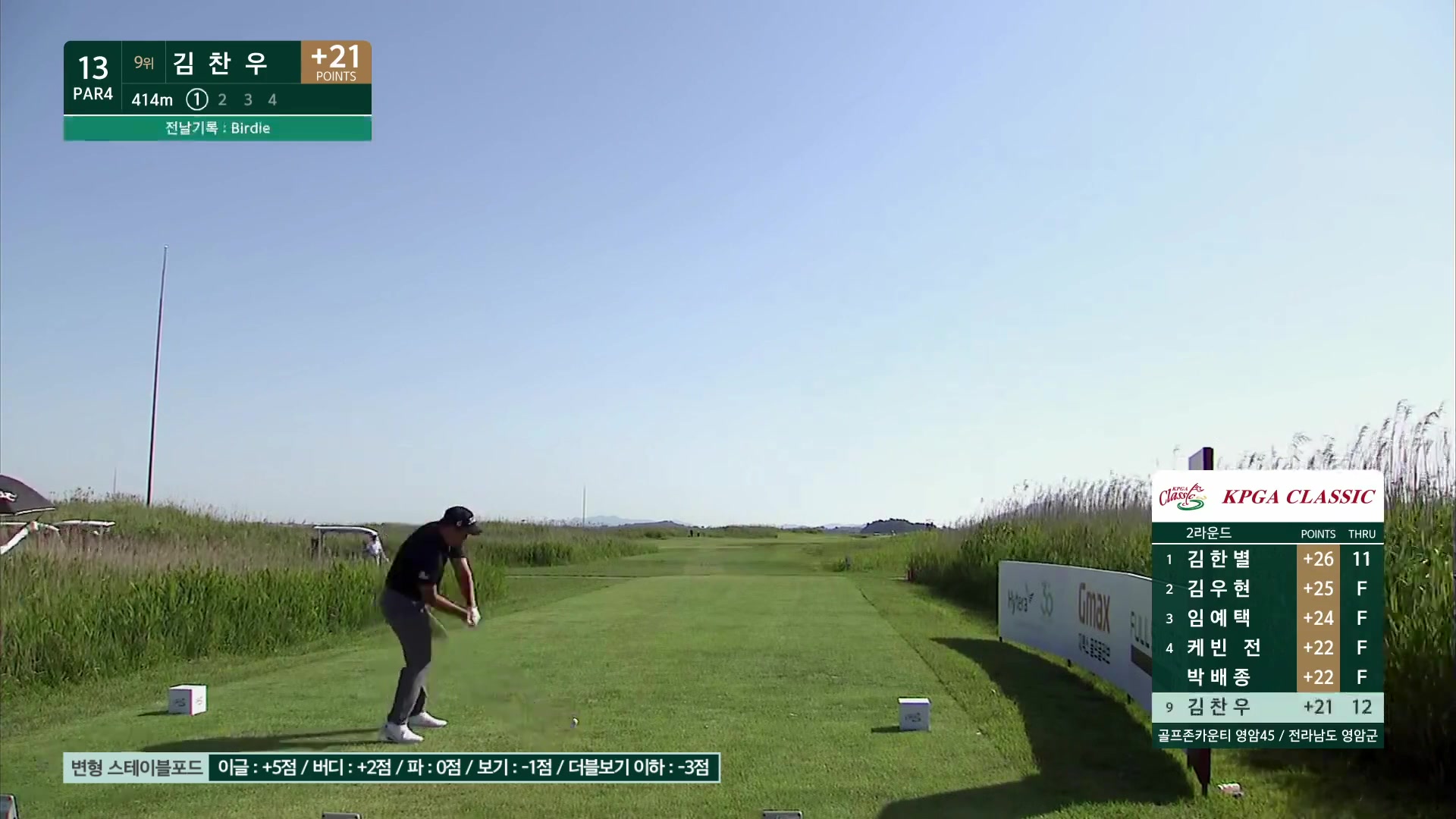 김찬우 13홀 1번째샷 [KPGA 클래식 2R]