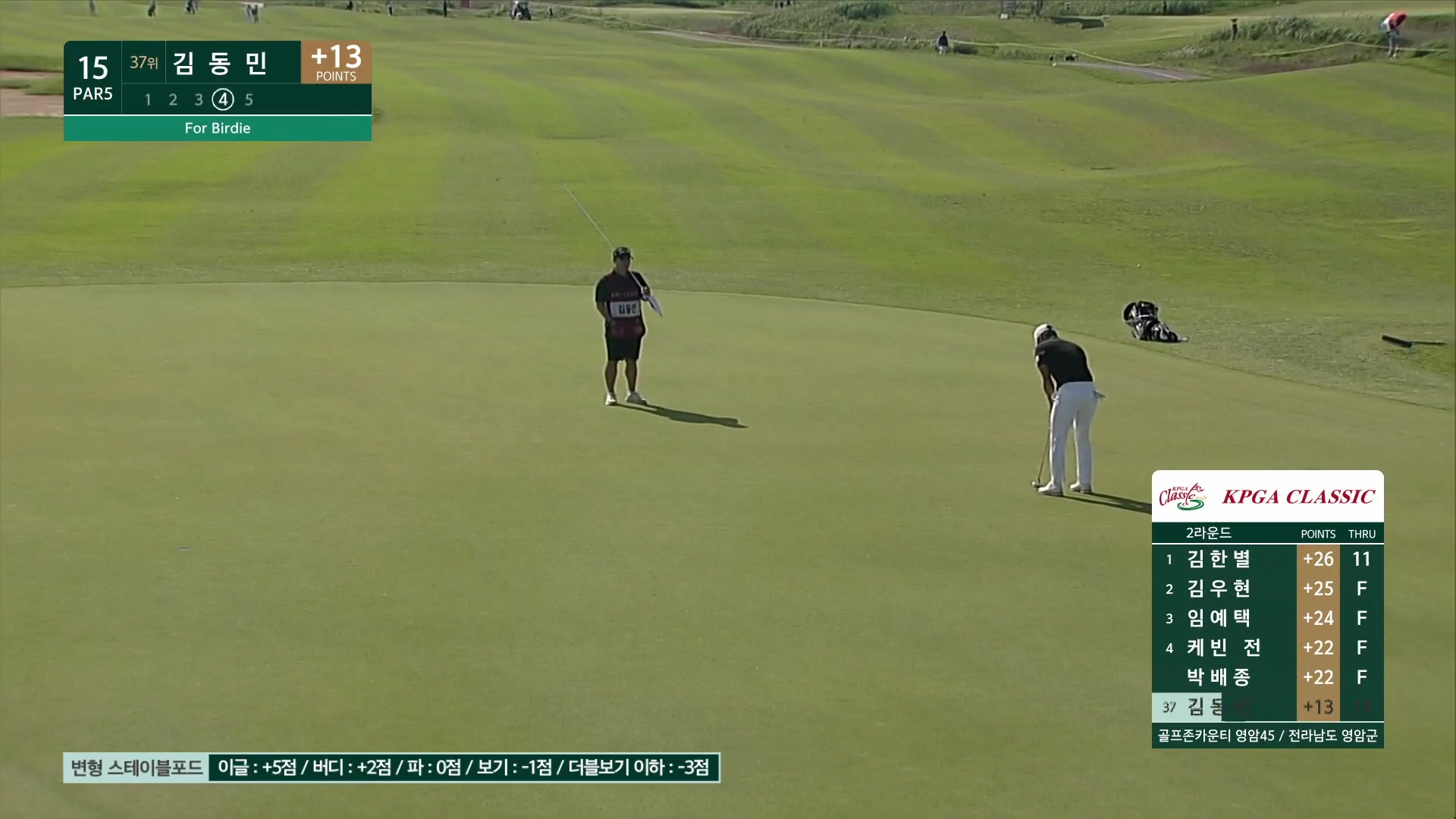 김동민 15홀 4번째샷 [KPGA 클래식 2R]